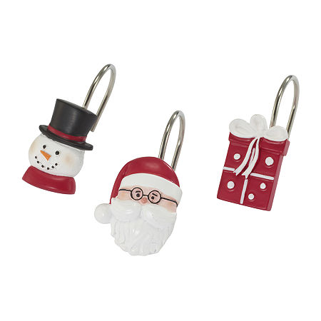 Avanti Ho Ho Ho Resin Shower Hooks - Red