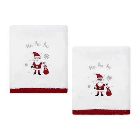 Avanti Ho Ho Ho 2-pc. Hand Towel  One Size  White