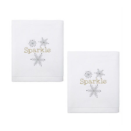 Avanti Snowflake 2pk. Holiday Hand Towel Set