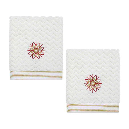 Click here for Nicole Miller Luxe 2-pc. Hand Towels  One Size  Wh... prices