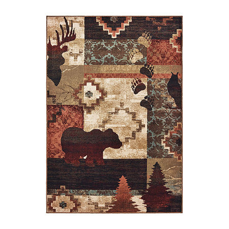Click here for Covington Home Willow Patchwork Lodge Indoor Recta... prices