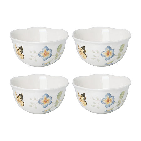 Click here for Lenox Butterfly Meadow Dessert Bowls  Set of 4 - M... prices