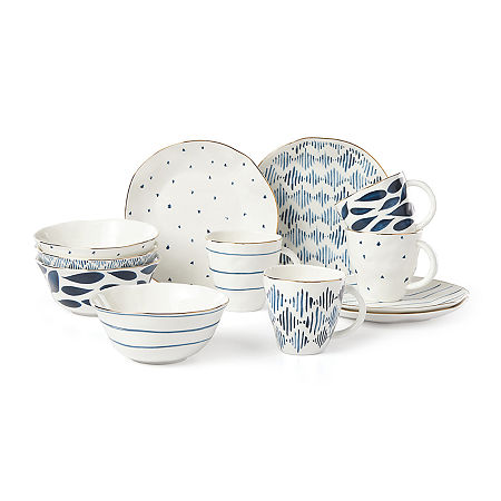 Click here for Lenox Blue Bay 12 Pc. Dessert Set  Service for 4 -... prices
