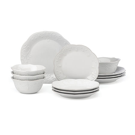 Click here for Lenox French Perle White 12-pc. Stoneware Dinnerwa... prices