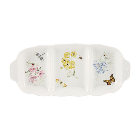 Click here for Lenox(R) Butterfly Meadow(R) 3 Part Divided Servin... prices