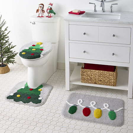 Click here for Avanti Tree 3-pc. Bath Rug Set  One Size  Gray prices