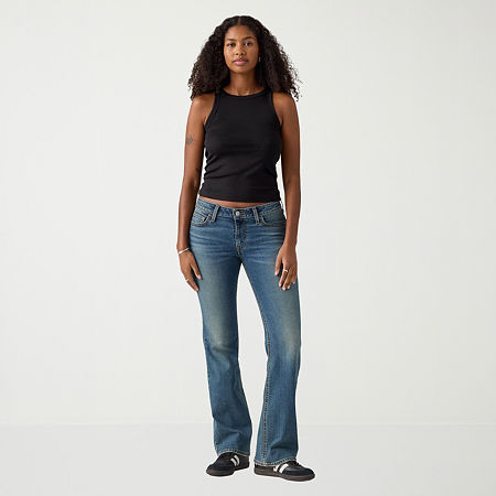 Levis Womens Super-Low Studded Bootcut Jeans - Show On The Road Bling