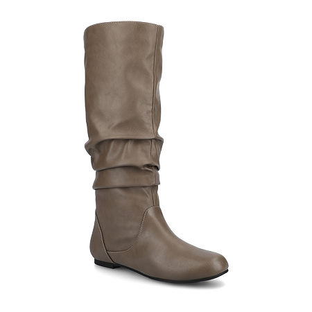 Click here for Journee Collection Womens Jayne-Wdwc Wide Calf Fla... prices