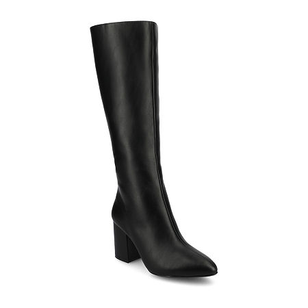 Click here for Journee Collection Womens Ameylia-Wc Wide Calf Blo... prices
