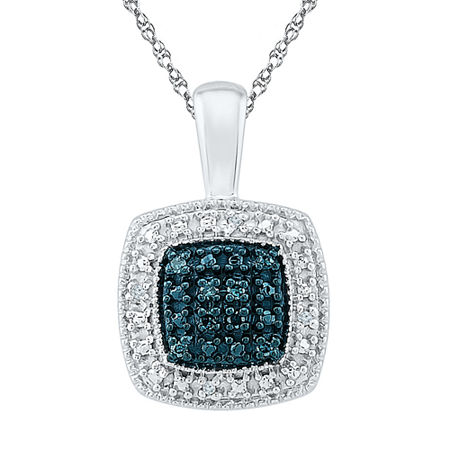 Click here for Womens Diamond Accent Natural Blue Diamond Sterlin... prices