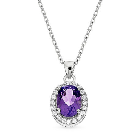 Click here for Womens Genuine Purple Amethyst Sterling Silver 18... prices