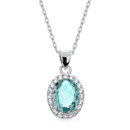 Click here for Womens Genuine Blue Aquamarine Sterling Silver 18... prices