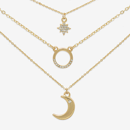 Click here for Mixit Womens Cubic Zirconia Moon Star Hypoallergen... prices