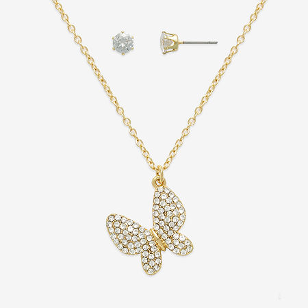 Click here for Mixit Womens Butterfly Hypoallergenic 2-pc. Jewelr... prices