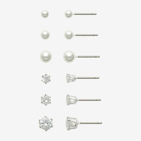 Click here for Mixit Womens Simulated Pearl Round Hypoallergenic... prices