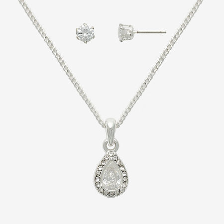 Click here for Mixit Womens Cubic Zirconia Hypoallergenic 2-pc. J... prices