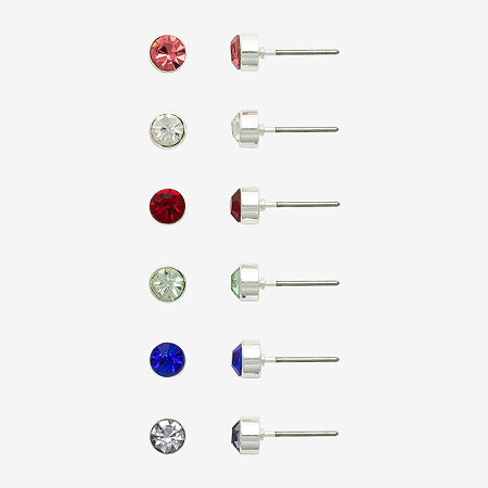 Click here for Mixit Womens Round Hypoallergenic 6 Pair Earring S... prices