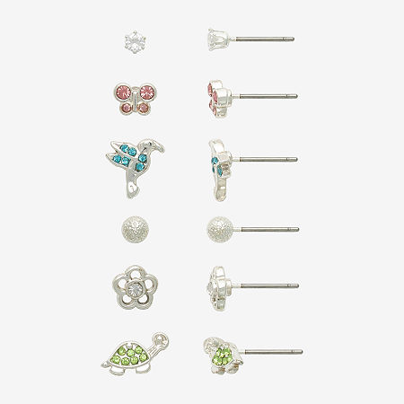 Click here for Mixit Womens Cubic Zirconia Butterfly Flower Hypoa... prices