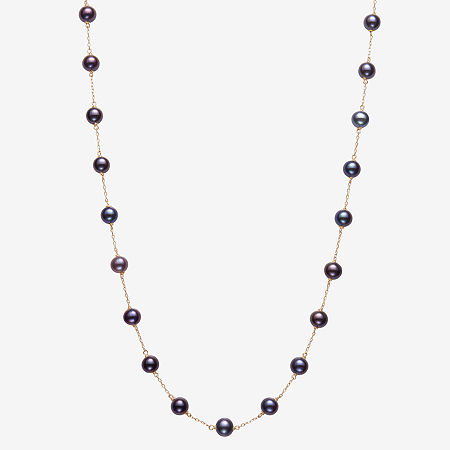 Click here for Womens White 10K Gold 18 Inch Strand Necklace  One... prices