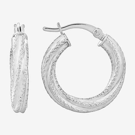 Click here for Womens Sterling Silver 20mm Hoop Earrings  One Siz... prices