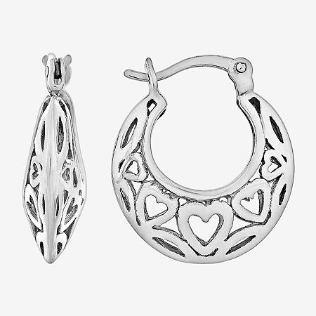 Click here for Womens Sterling Silver 18.5mm Hoop Earrings  One S... prices