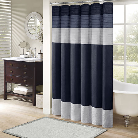 Click here for Madison Park Amherst Shower Curtain  72 x 72 - Nav... prices
