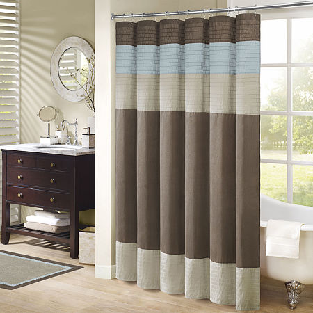Madison Park Amherst Shower Curtain  72 x 72 - Blue