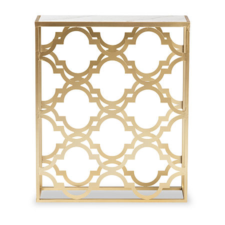 Click here for Calanthe Metal Console Table  One Size  Yellow prices