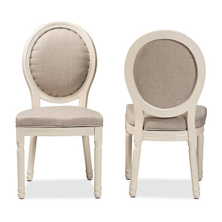 Click here for Louis 2-pc. Dining Chair  One Size  Gray prices