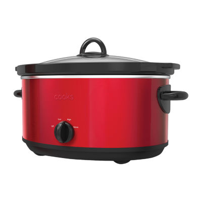 Cooks 6 Quart Manual Slow Cooker 22352/22352C, Color: Red - JCPenney