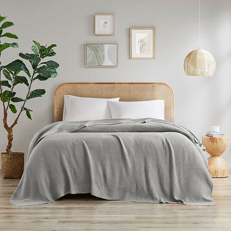 Click here for Ink+Ivy Bree Classic Knit Blanket  Twin - Grey prices