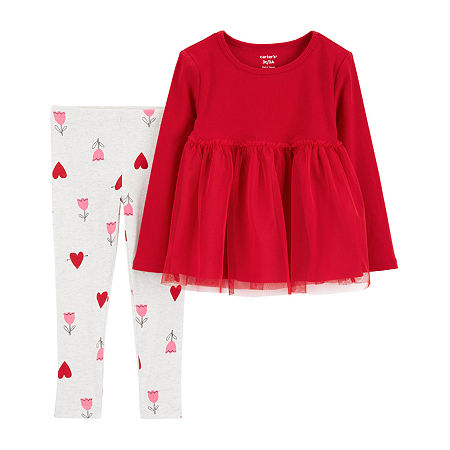 Click here for Carters Baby Girls 2-pc. Pant Set  6 Months  Red prices