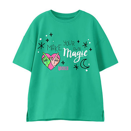 Click here for Big Kid Girls Crew Neck Short Sleeve Oversized Wic... prices