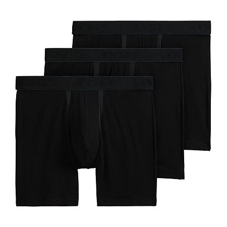 Click here for Jockey Chafe Proof Cotton Mens 3 Pack Boxer Briefs... prices