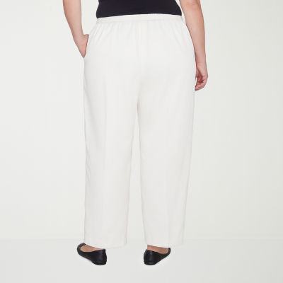 Alfred Dunner Copenhagen Womens Comfort Waistband Straight Corduroy ...