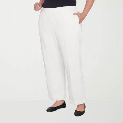 Alfred Dunner Copenhagen Womens Comfort Waistband Straight Corduroy ...