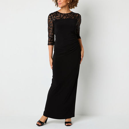Click here for Brianna Milay Womens Embellished 3/4 Sleeve Evenin... prices