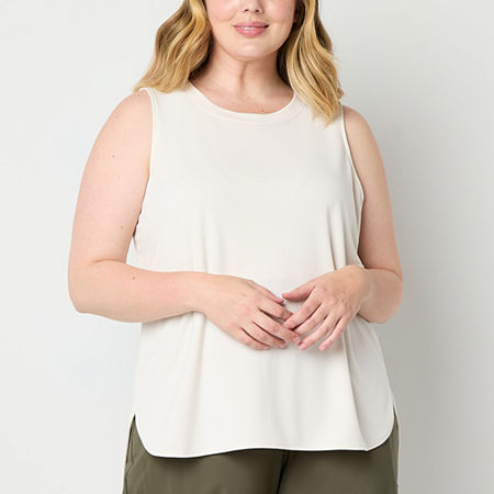 Click here for Stylus Womens Crew Neck Sleeveless Plus Tank Top... prices