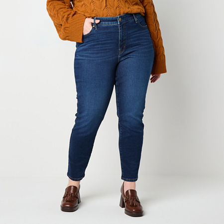 Click here for a.n.a - Plus Womens High Rise Skinny Fit Jean  20w... prices