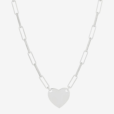 Click here for Made in Italy Womens Sterling Silver Heart 16 Inch... prices