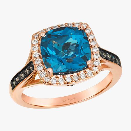 Click here for Levian Corp Le Vian Womens Genuine Blue Topaz 14K... prices