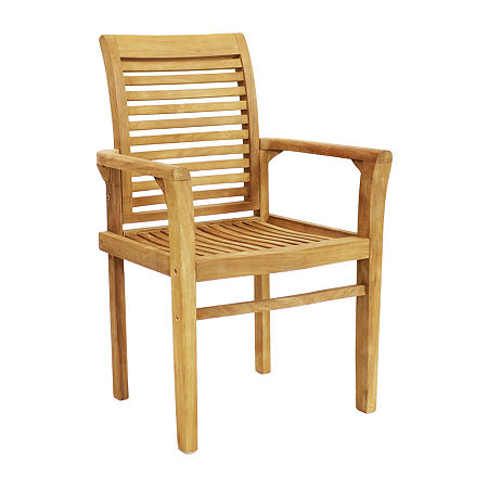 Click here for Teak Traditional Slat Style Patio Dining Chair  On... prices