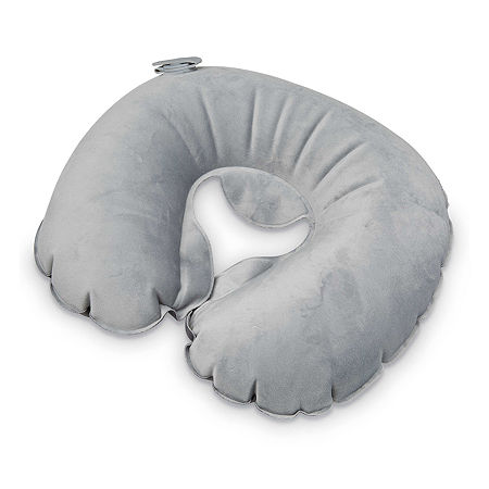 Samsonite Compact Inflatable Travel Pillow  One Size  Gray