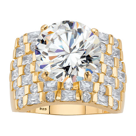 Click here for DiamonArt Womens White Cubic Zirconia 18K Gold Ove... prices