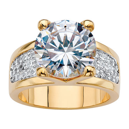 Click here for Womens Cubic Zirconia 14K Gold Over Brass Engageme... prices
