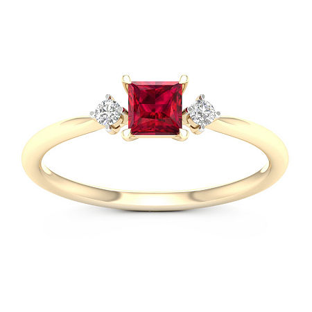 Click here for Womens Lead Glass-Filled Red Ruby 10K Gold Promise... prices