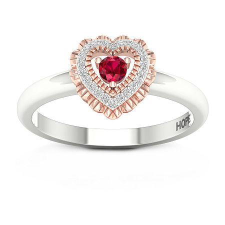 Click here for Womens Lead Glass-Filled Red Ruby 10K Rose Gold St... prices