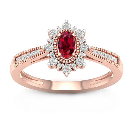 Click here for Womens Lead Glass-Filled Red Ruby 10K Gold Promise... prices