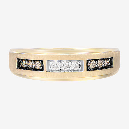 Click here for Mens 1/4 CT. T.W. Natural Champagne Diamond 10K Go... prices