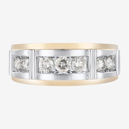Click here for Mens 1 CT. T.W. Natural White Diamond 10K Gold Wed... prices